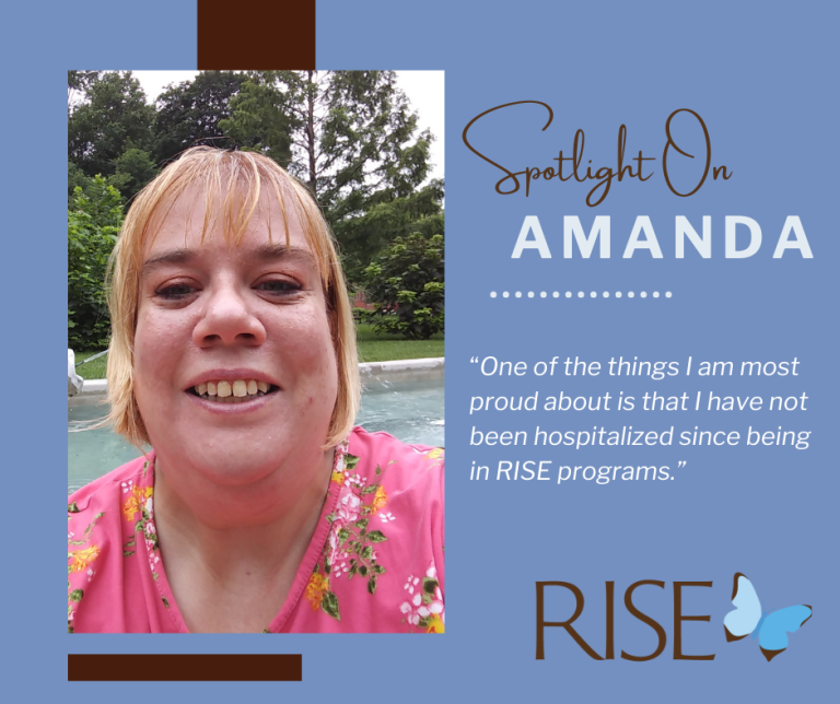 Spotlight on Amanda - RISE Housing and Support Services